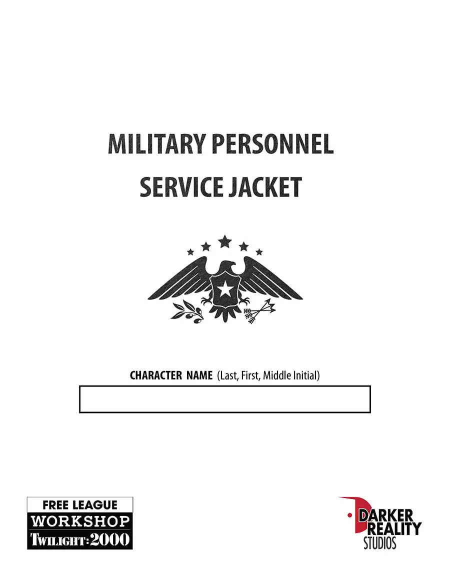 Twilight: 2000 4e Character Sheets (printable and form-fillable) - Free ...