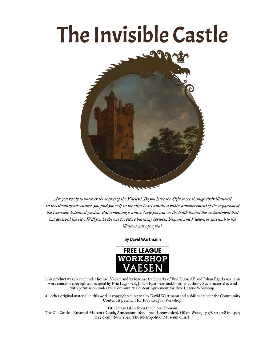 The Invisible Castle - Free League Publishing | Free League Work Shop | DriveThruRPG
