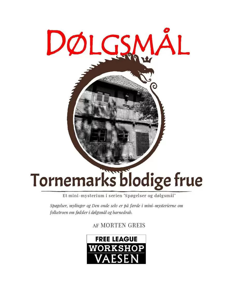 Tornemarks blodige frue - et Vaesen mysterium - Free League Publishing ...