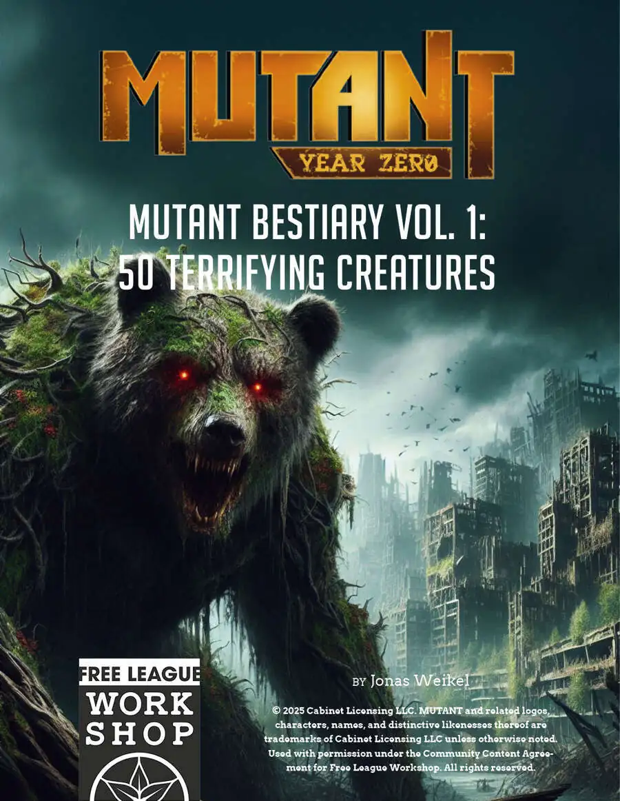 Mutant Bestiary Vol. 1: 50 Terrifying Creatures - Free League Publishing | Free League Work Shop ...