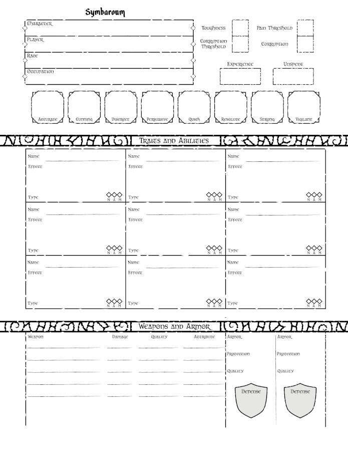 Symbaroum Interactive Character Sheet - Free League Publishing ...