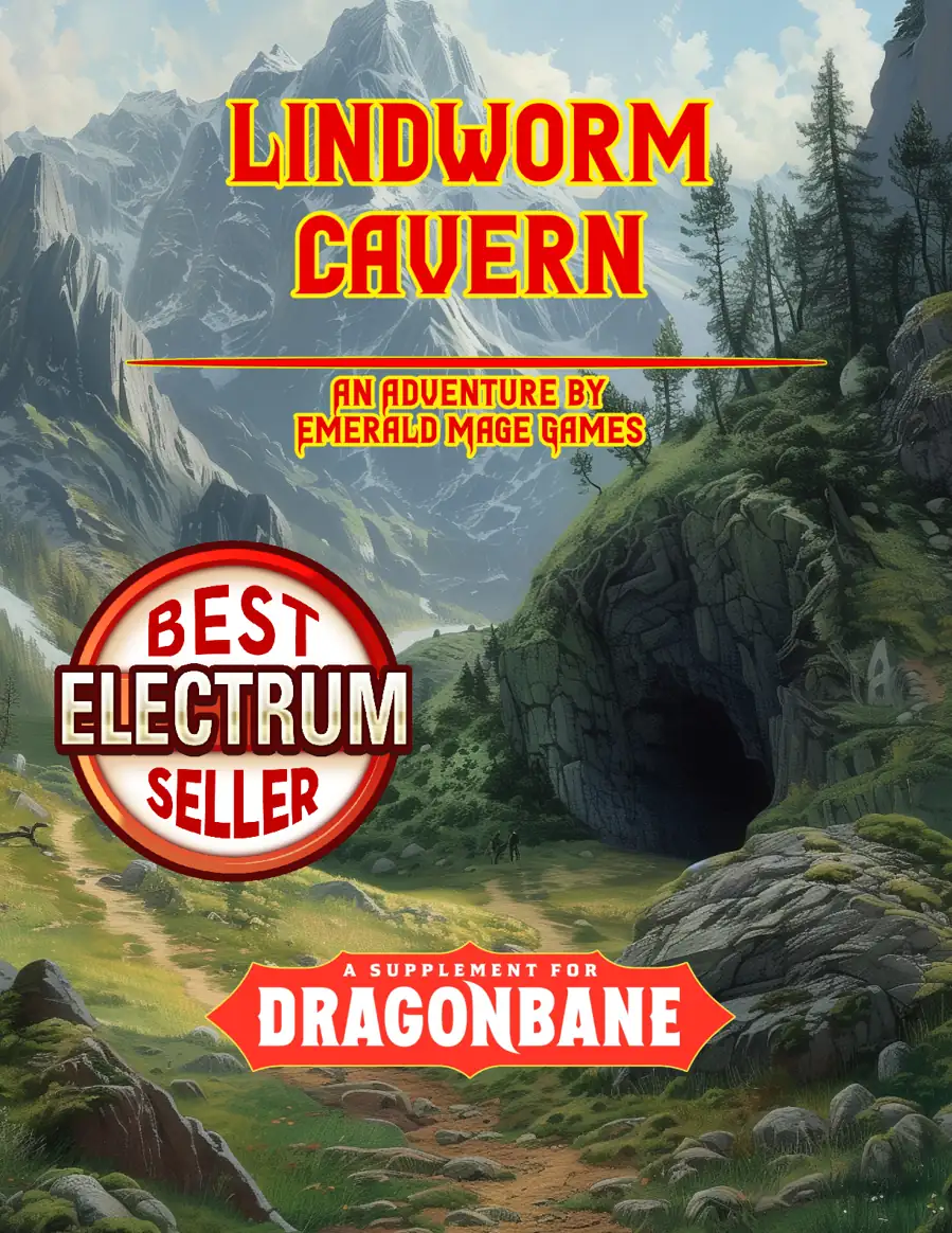 Lindworm Cavern - Emerald Mage Games | DriveThruRPG