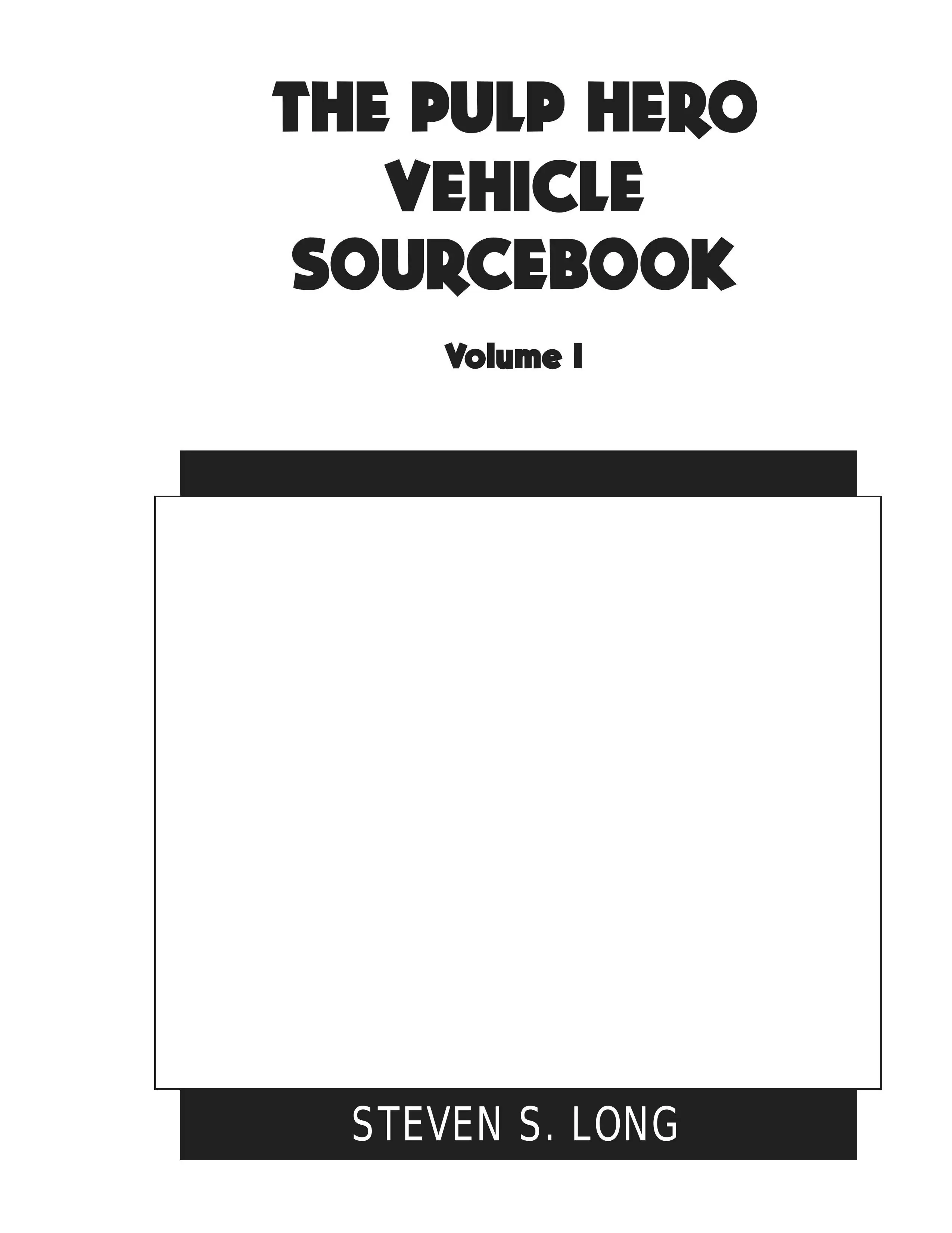 The Pulp Hero Vehicle Sourcebook - Hero Games | DriveThruRPG