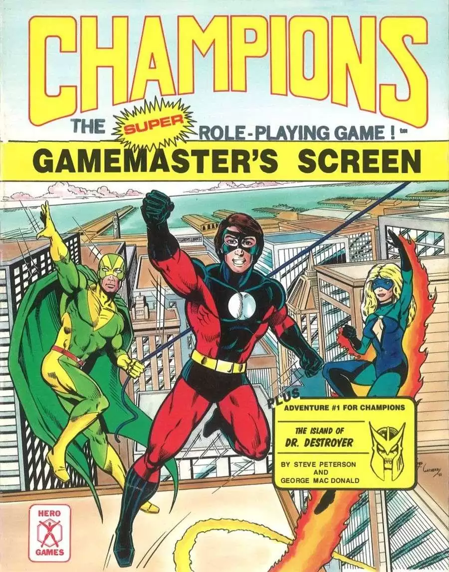 Game Masters Screen (3rd Edition) - Hero Games | Champions | DriveThruRPG