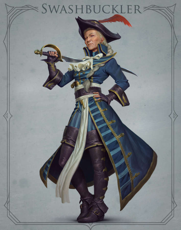 Fantasy Classes Series 2 - Swashbuckler (F) - Forrest Imel Stock Art ...