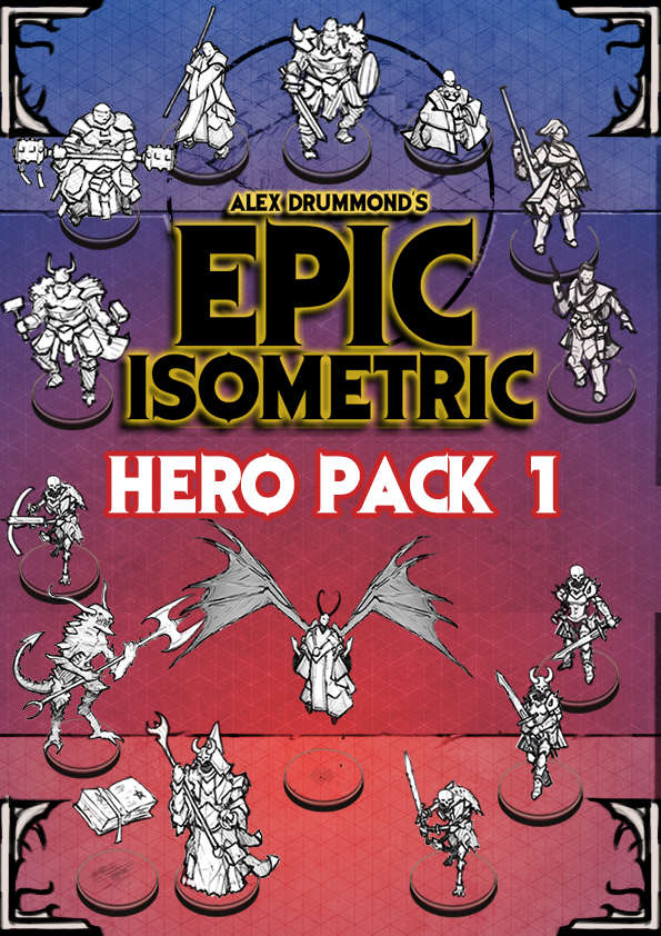 Hero Pack 1 - Epic Isometric - WarDrumRPG | DriveThruRPG