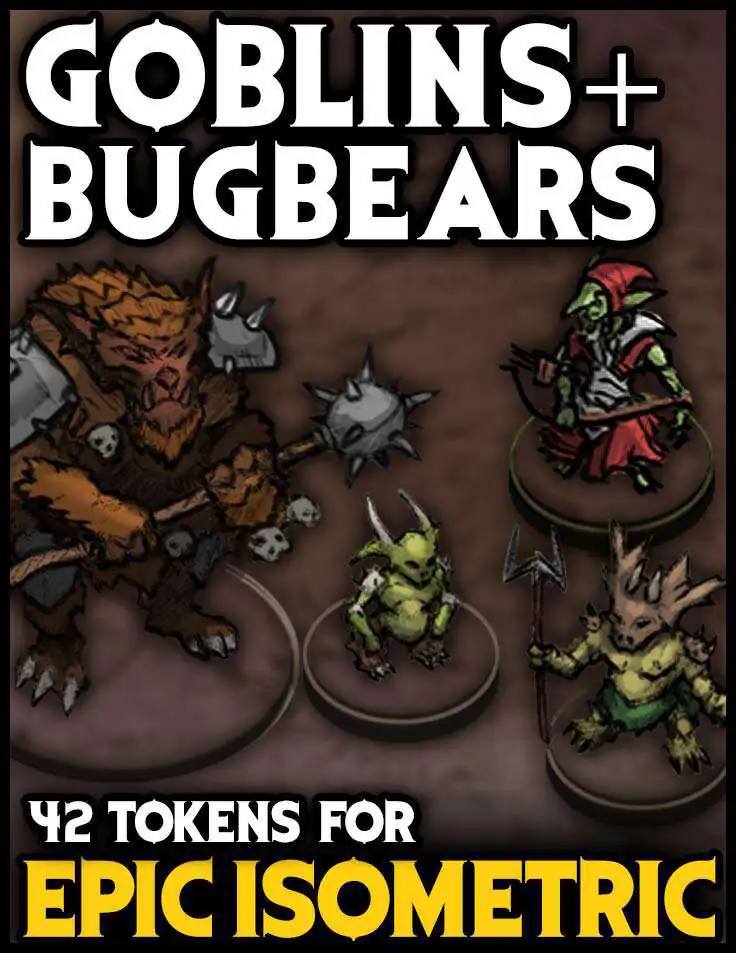 Epic Isometric Goblin & Bugbears Token Pack - WarDrumRPG | DriveThruRPG