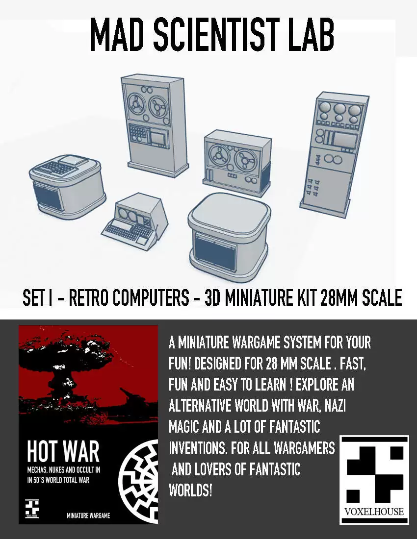 Mad Scientist Lab - Set I Retro Computers - Voxelhouse | Hotwar ...