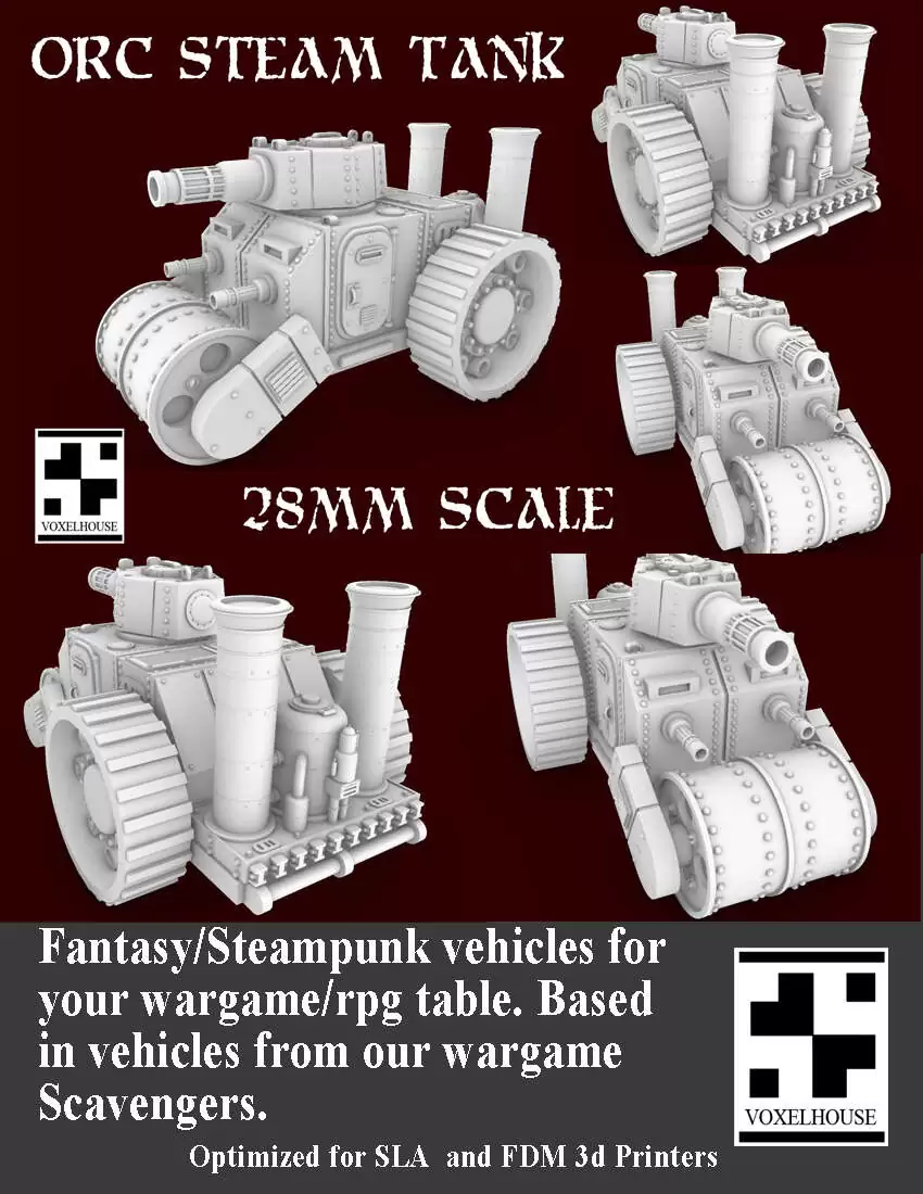 Orc Steam Tank - Voxelhouse | Scavengers | DriveThruRPG