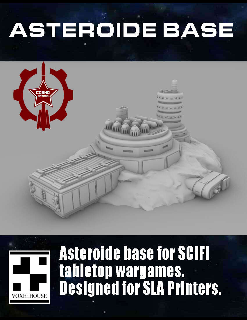 Asteroide Base - Voxelhouse | Cosmo Motors | DriveThruRPG