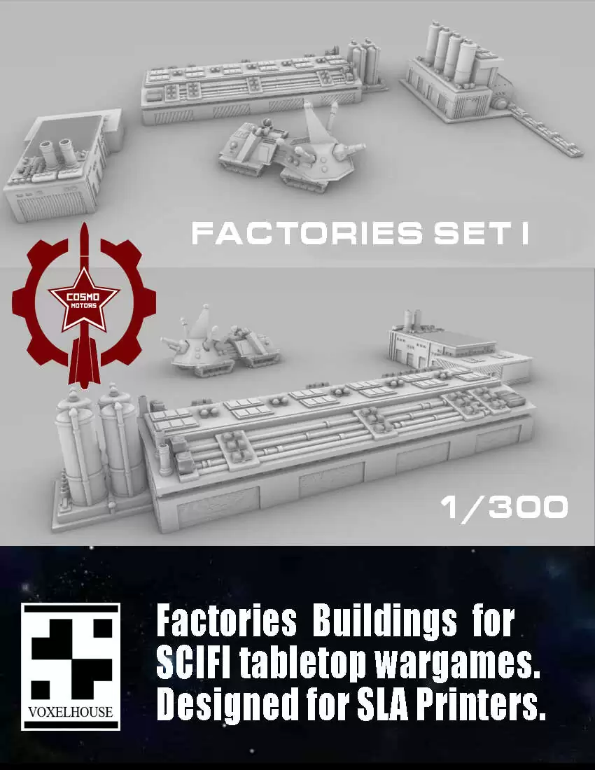 Factory Set - Voxelhouse | Cosmo Motors | DriveThruRPG