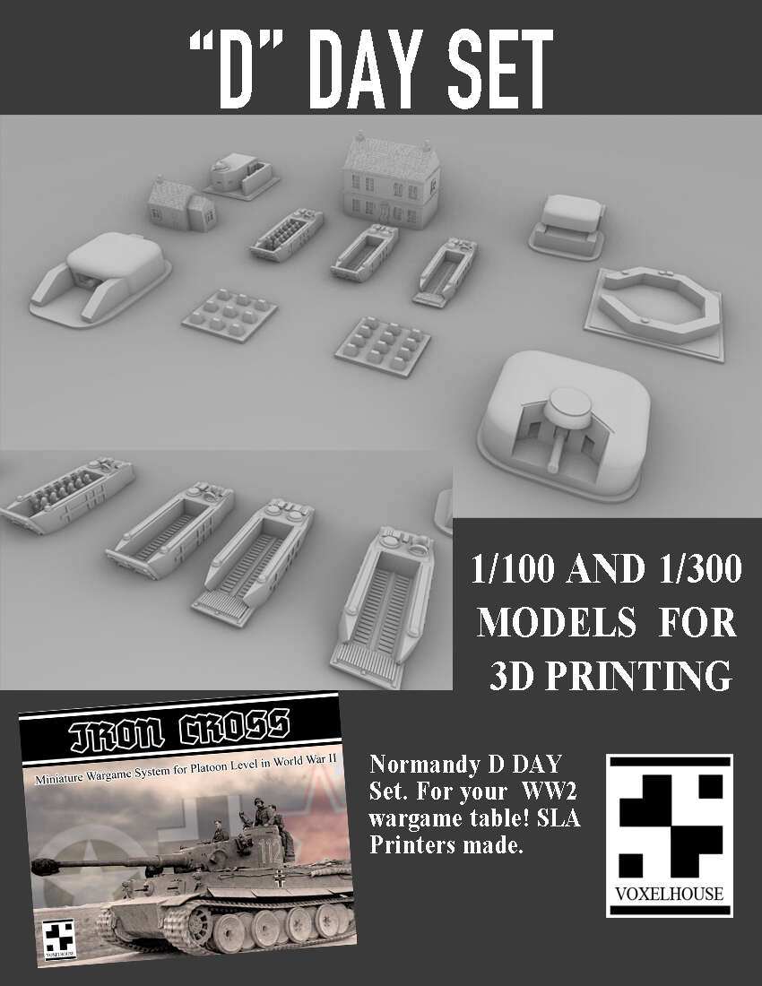 "D" DAY SET - Voxelhouse | Iron Cross | DriveThruRPG