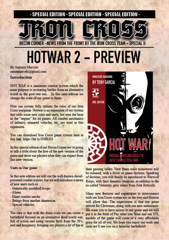 Hotwar 2 Preview - Voxelhouse | Iron Cross | Hotwar | DriveThruRPG