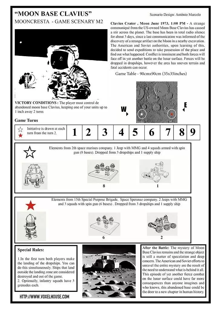 Moon Base Clavius - Game Scenario for Mooncresta - Voxelhouse | Iron ...