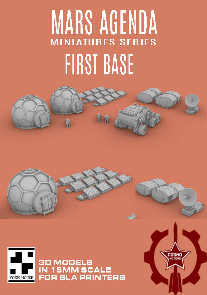 First Mars Base - Voxelhouse | Cosmo Motors | DriveThruRPG