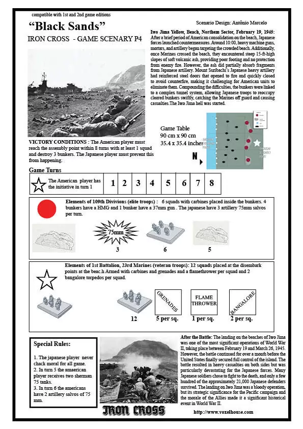 Black Sands - Iron Cross Scenario - Voxelhouse | Iron Cross | DriveThruRPG