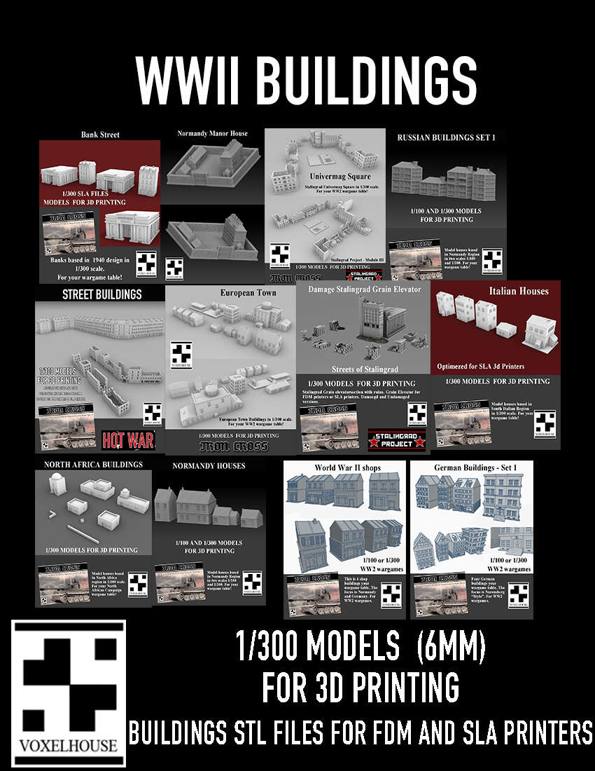 WWII BUILDINGS- SPECIAL MEGASET I - Voxelhouse | Iron Cross | Hotwar ...