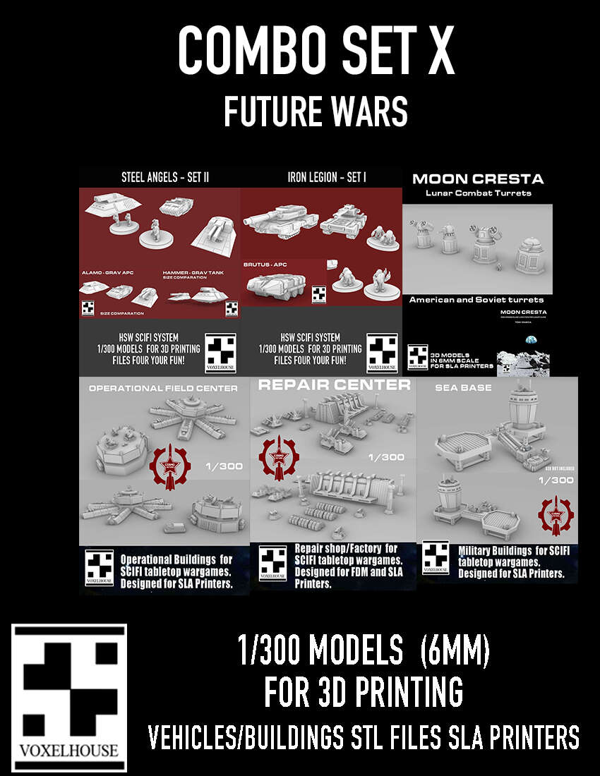 Combo set X - Future War Set - Voxelhouse | Iron Cross | Hotwar | Moon ...