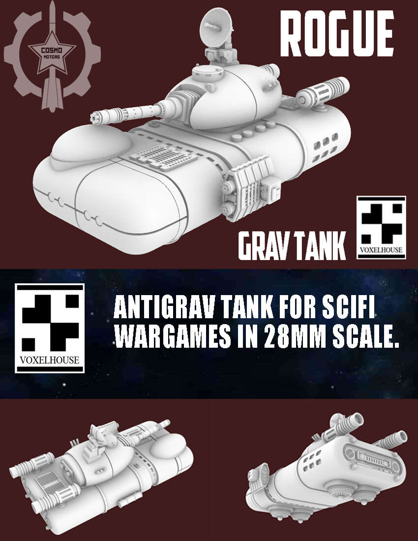 Rogue - Grav Tank - Voxelhouse | Cosmo Motors | DriveThruRPG