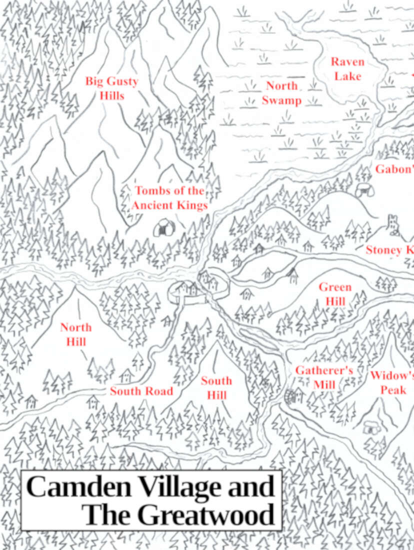Shadow Over The Greatwood Players Map Annotated - Rosethrone Publishing ...