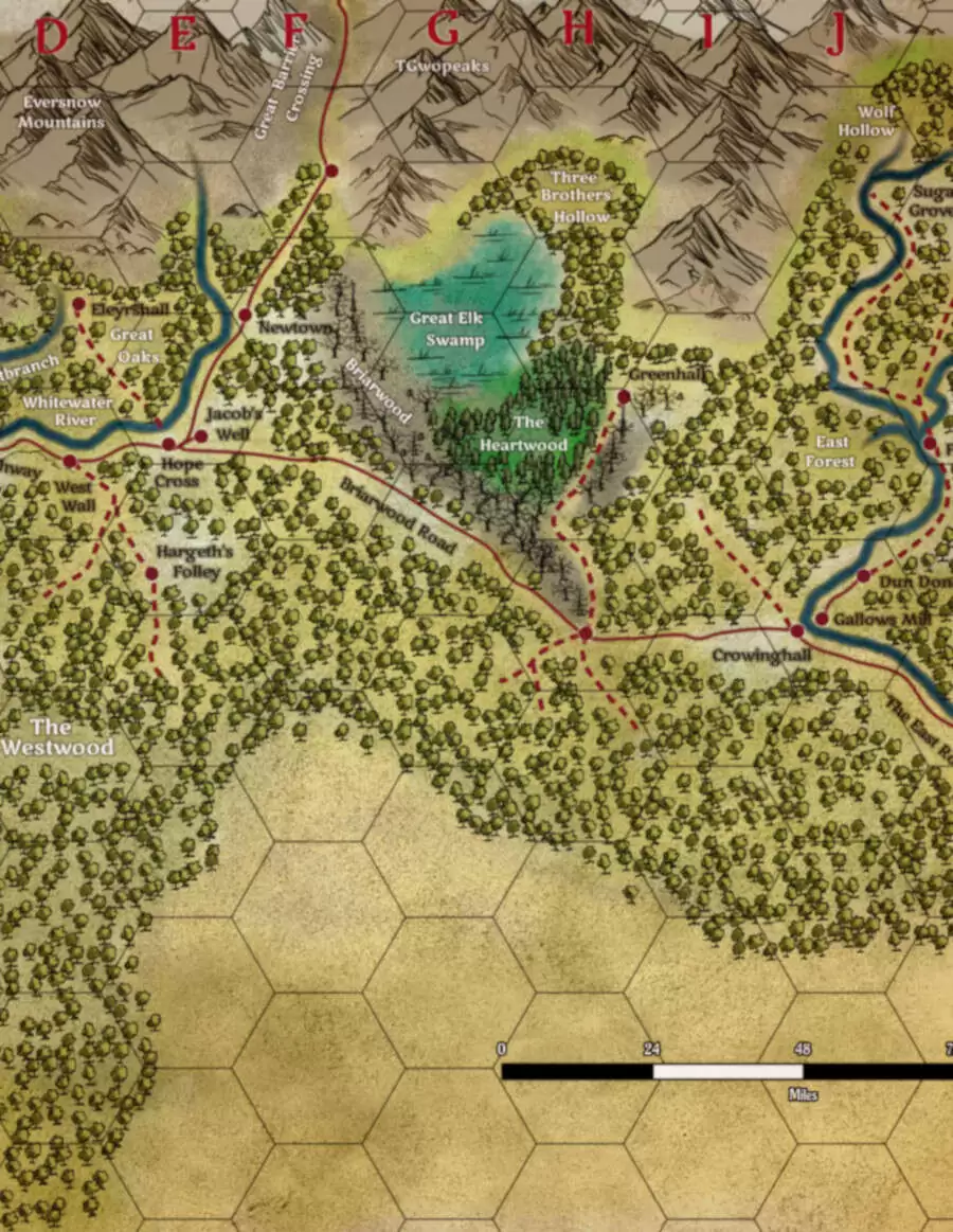 Rosewood Highlands Regional Map - Rosethrone Publishing | Friends of ...