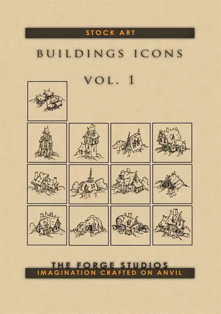 Buildings icons vol1 - The Forge Studios | Publisher resources ...