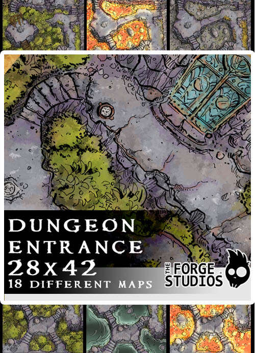 Dungeon Entrance maps set for VTT - The Forge Studios | Maps | VTT ...
