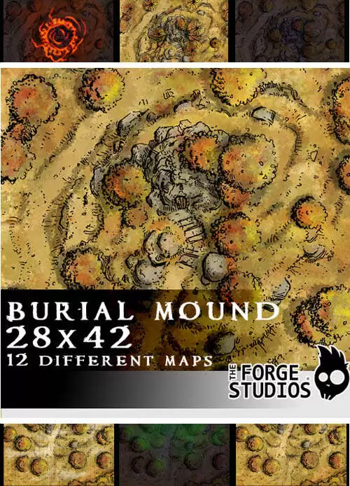 Burial Mound maps set for VTT - The Forge Studios | Maps | VTT ...