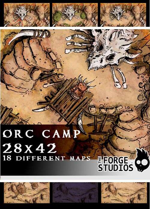 Orc camp maps set for VTT - The Forge Studios | Maps | VTT | DriveThruRPG