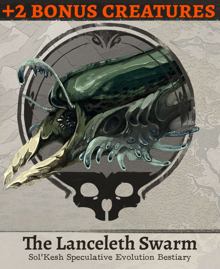 Lanceleth Swarm Package (+2 bonus creatures!) - Terry Maranda | DriveThruRPG