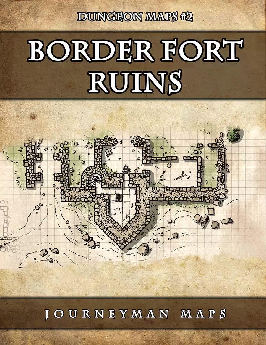 Journeyman Maps - Border Fort Ruins - Journeyman Maps | DriveThruRPG