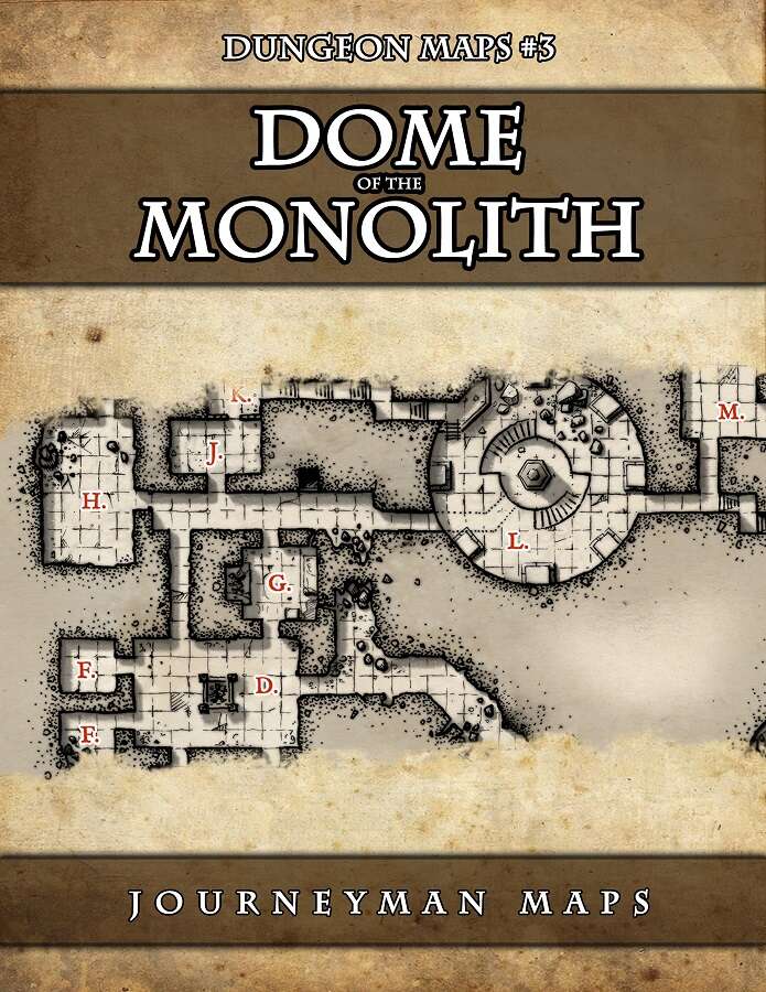 Journeyman Maps - Dome of the Monolith - Journeyman Maps | DriveThruRPG