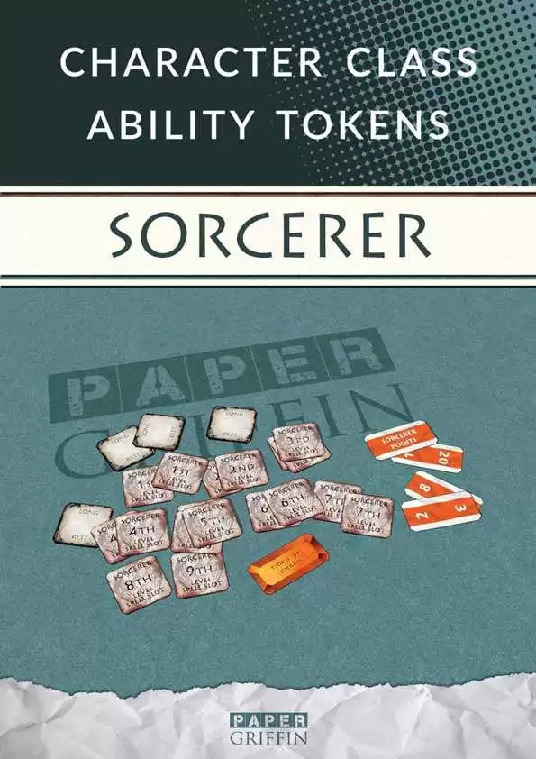 Class Ability Token Set: Sorcerer - Paper Griffin | DriveThruRPG