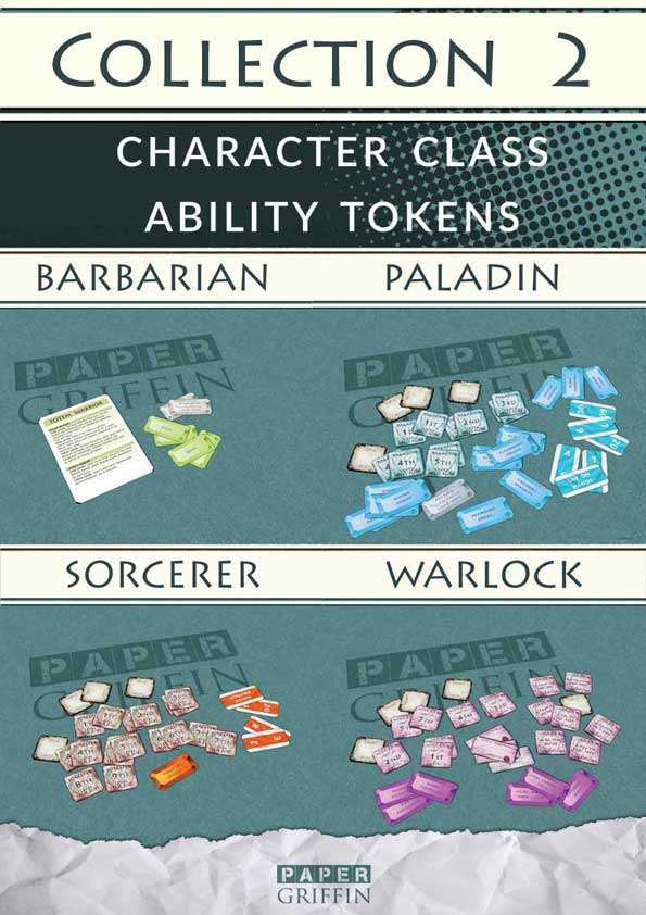 Class Ability Token Set: Collection 2 - Paper Griffin | DriveThruRPG