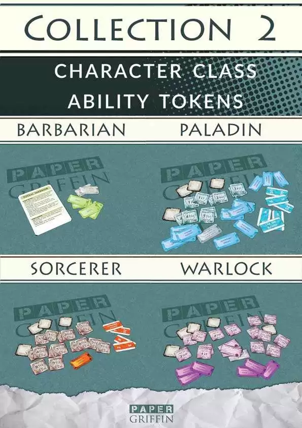 Class Ability Token Set: Collection 2 - Paper Griffin | DriveThruRPG