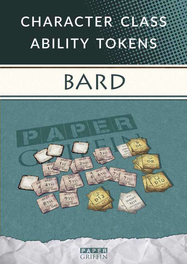 Class Ability Token Set: Bard - Paper Griffin | DriveThruRPG