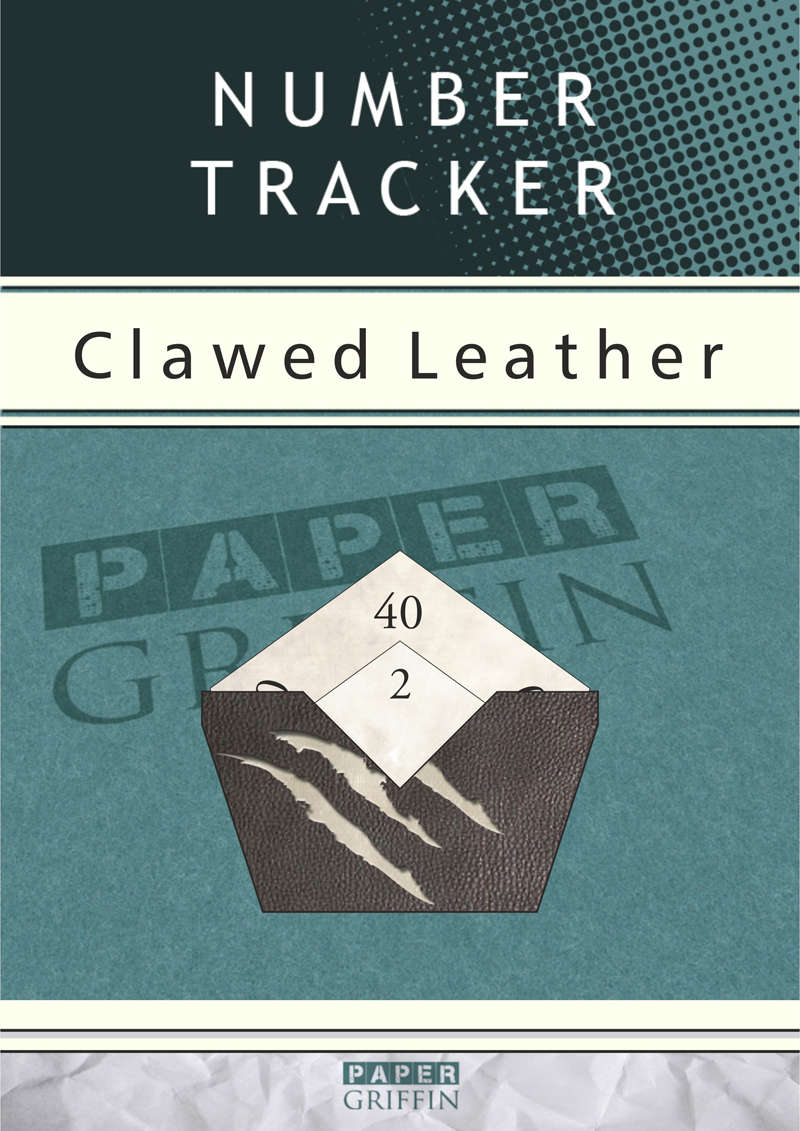 Number Tracker - Clawed Leather - Paper Griffin | Number Tracker ...