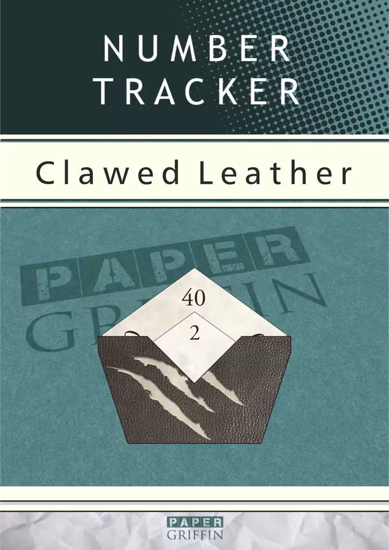 Number Tracker - Clawed Leather - Paper Griffin | Number Tracker ...