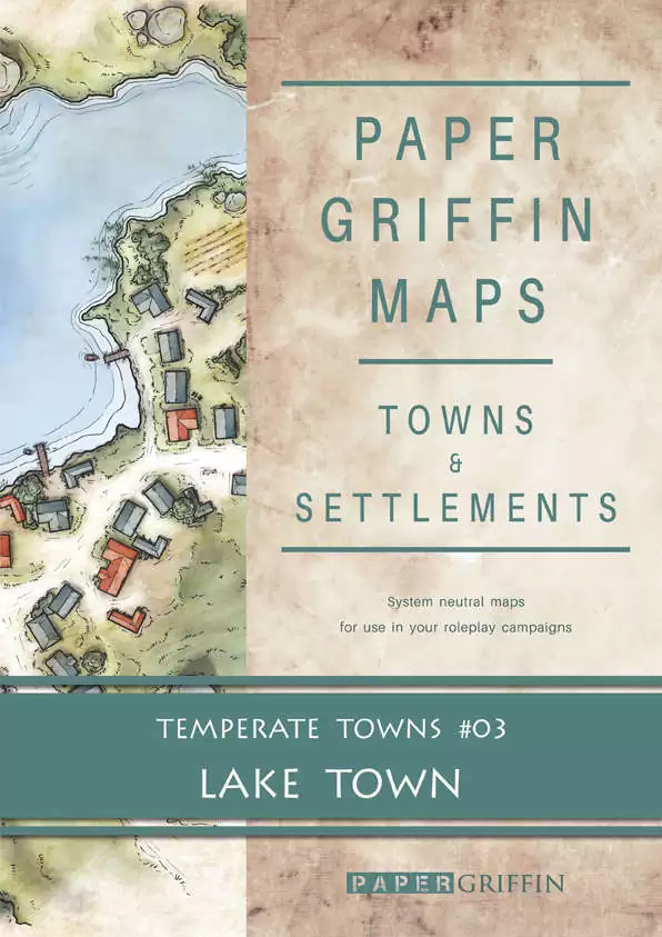 Paper Griffin Maps: Towns & Settlements - Temperate Towns 03 - Lake ...