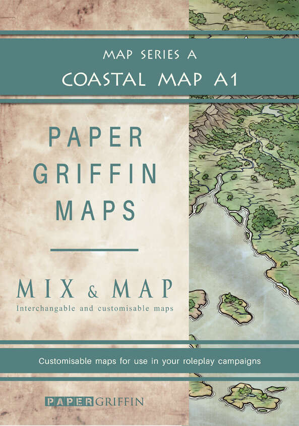 Paper Griffin Maps: Mix & Map A1 - Coastal Map - Paper Griffin | Mix ...