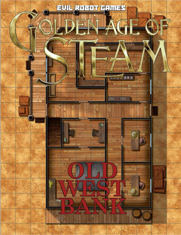 Maps: Old West Bank - Evil Robot Games | Golden Age of Steam | DriveThruRPG
