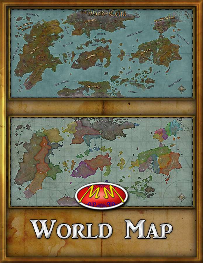 World Map: Celia - MeditatingMunky | Lair Maps | DriveThruRPG