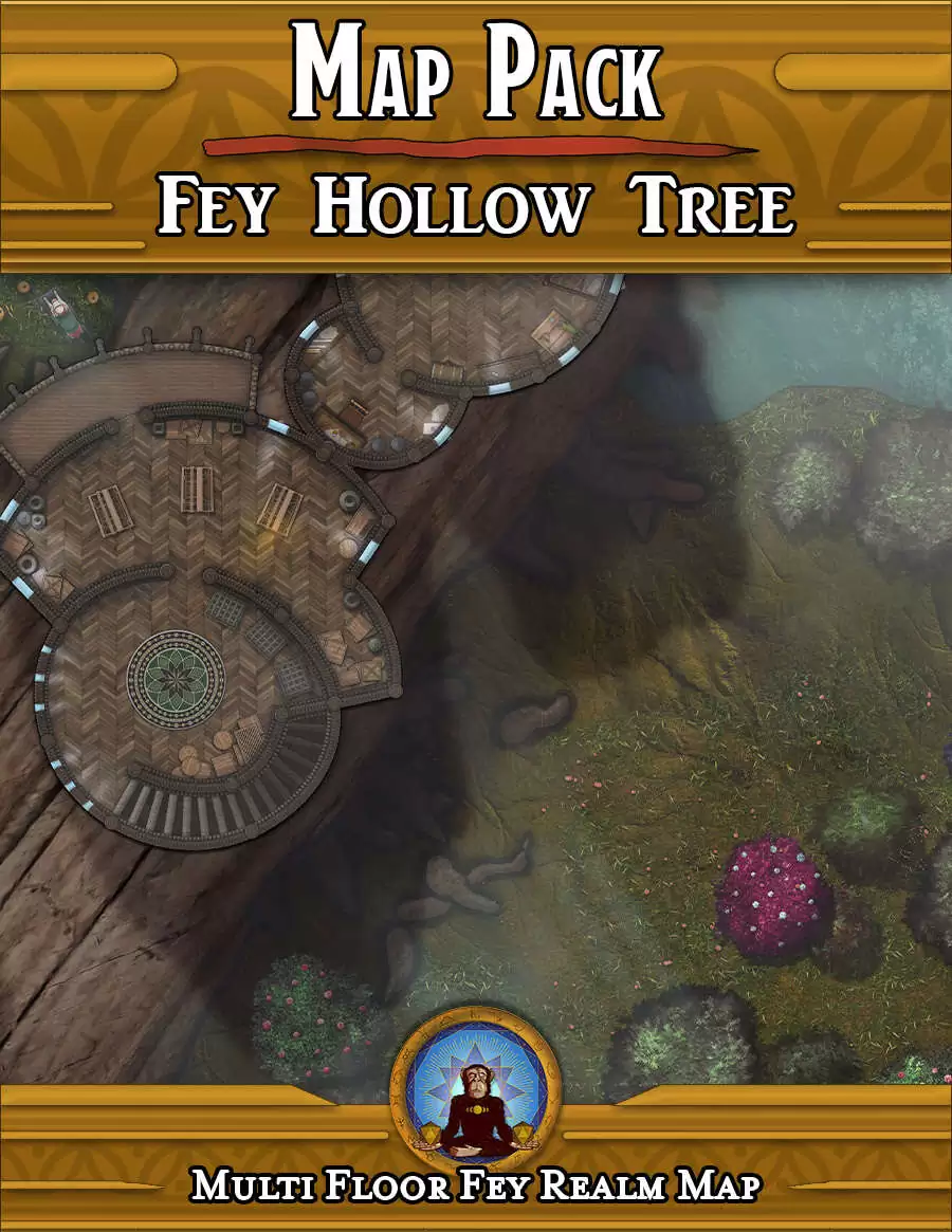 Map Pack - Fey Realm Hollow Tree - MeditatingMunky | Lair Maps ...