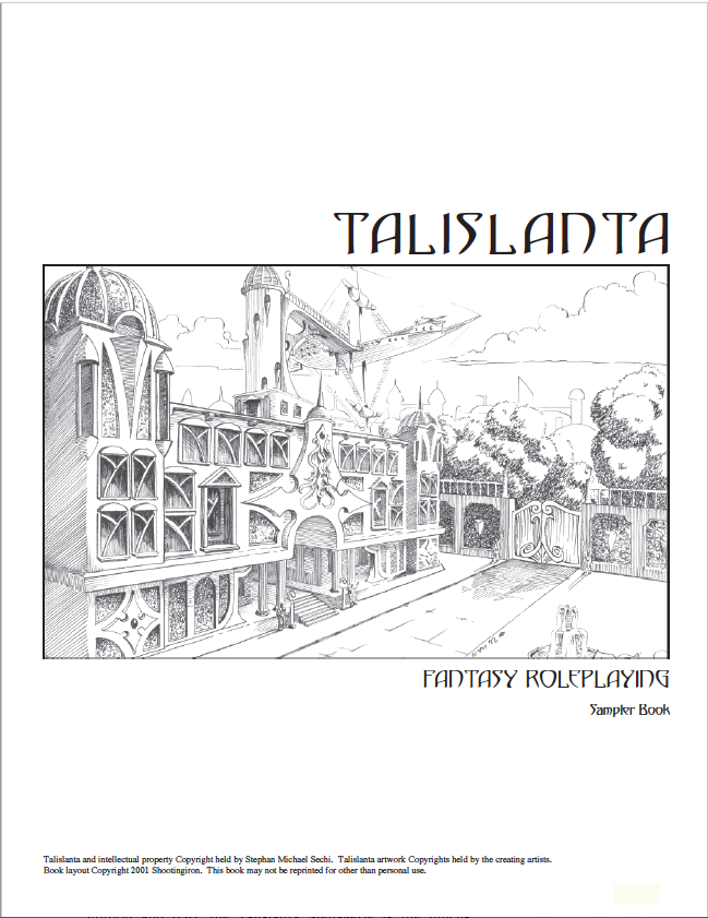 Talislanta Fantasy Roleplaying Sampler 4E - Everything Epic | DriveThruRPG