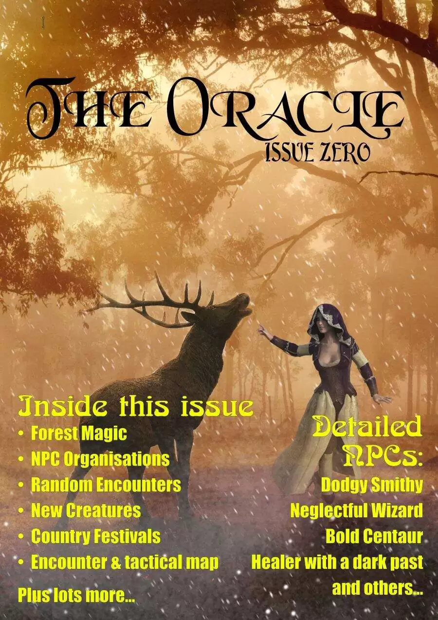 The Oracle Issue Zero - The Grinning Frog | RPG Magazine | DriveThruRPG