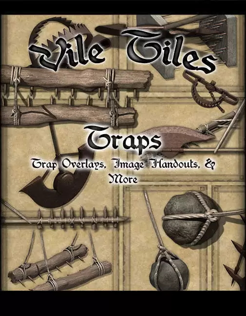 Vile Tiles: Traps - Gabriel Pickard | Map Construction Kits | DriveThruRPG