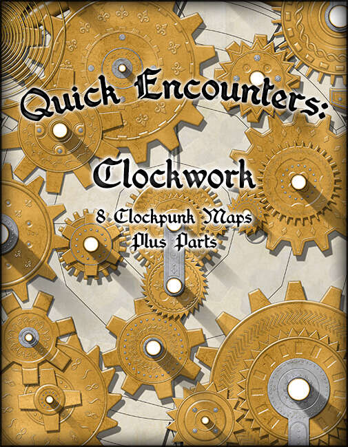 Quick Encounters: Clockwork - Gabriel Pickard | Solo Maps | DriveThruRPG