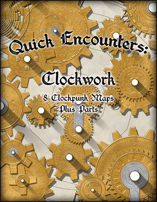 Quick Encounters: Clockwork - Gabriel Pickard | Solo Maps | DriveThruRPG