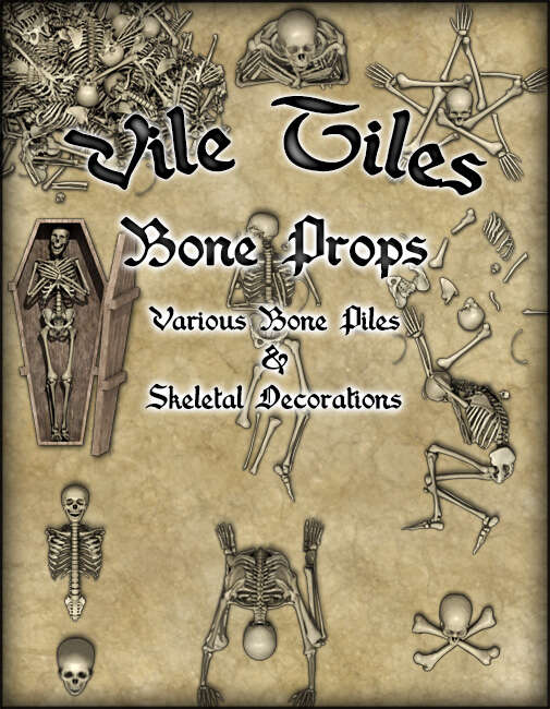 Vile Tiles: Bone Props - Gabriel Pickard | Tokens & Accessories ...