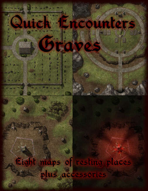 Quick Encounters: Graves - Gabriel Pickard | Solo Maps | DriveThruRPG